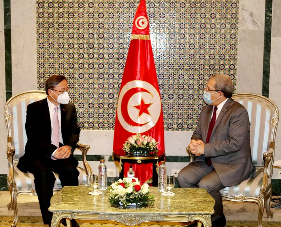 الجرندي، يستقبل سفير جمهورية الصين الشعبية الجديد بتونس